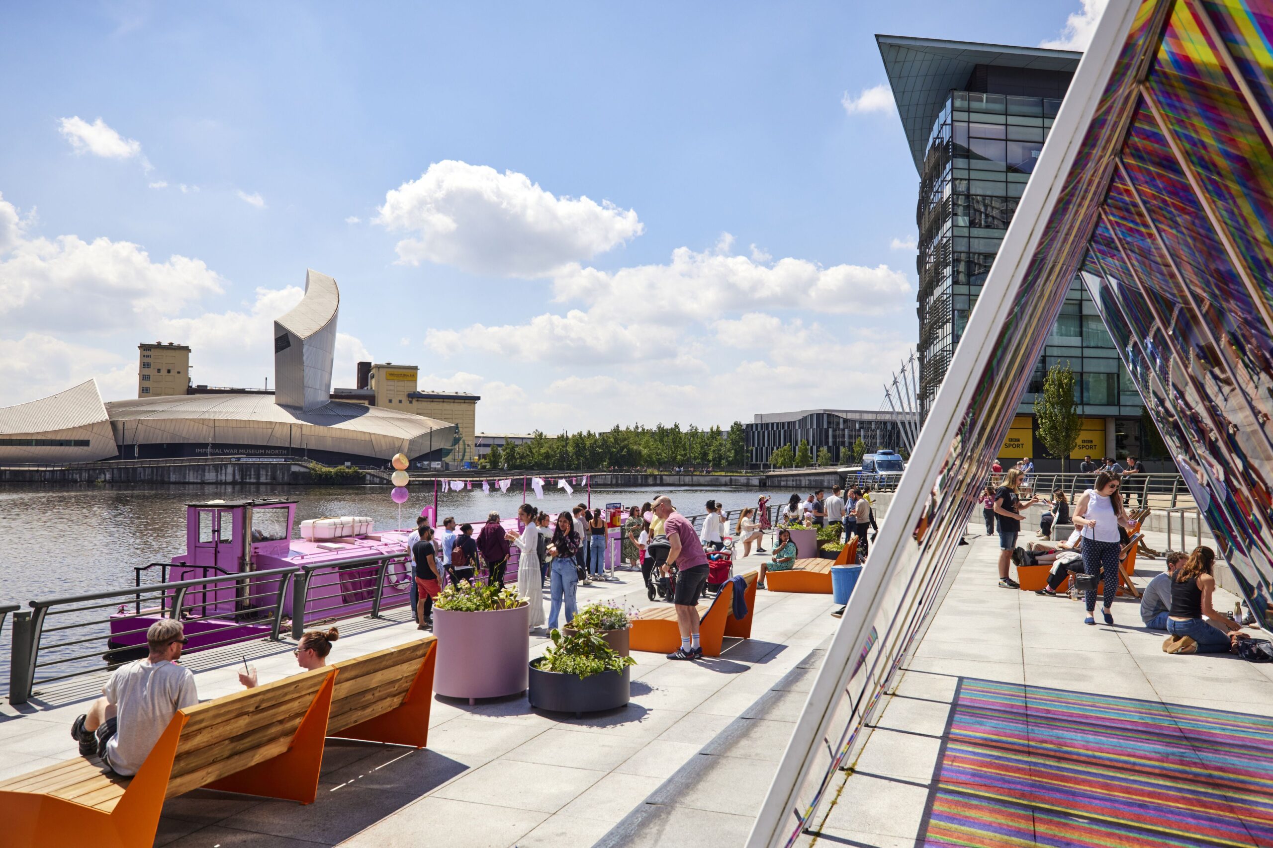 Urban Boules at the Waterside Steps - Media City UK
